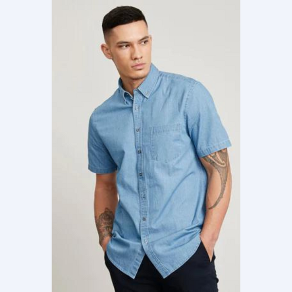 INDIE BLUE SHORT SLEEVE SHIRT – Viva Global